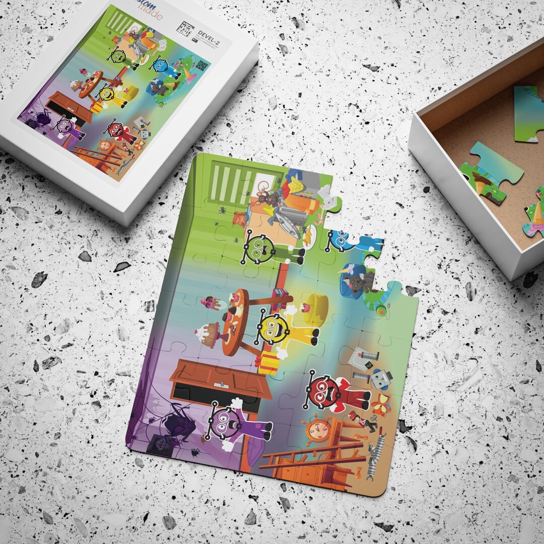 Kids' Puzzle With 5 Emotions for Kids to Understand Feelings and Color ...