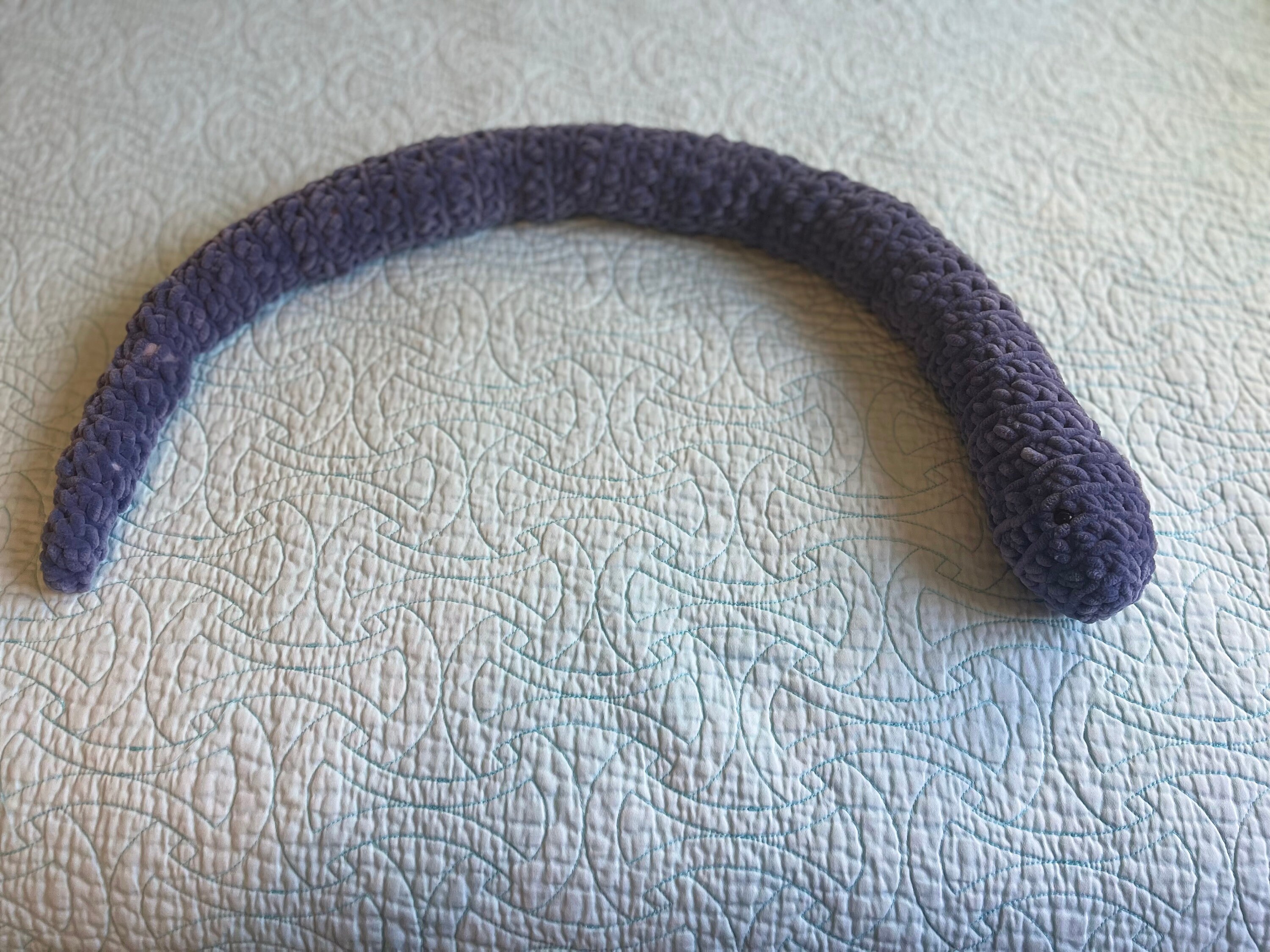 Long Blue Crochet Snake Handmade Snake Amigrumi - Etsy