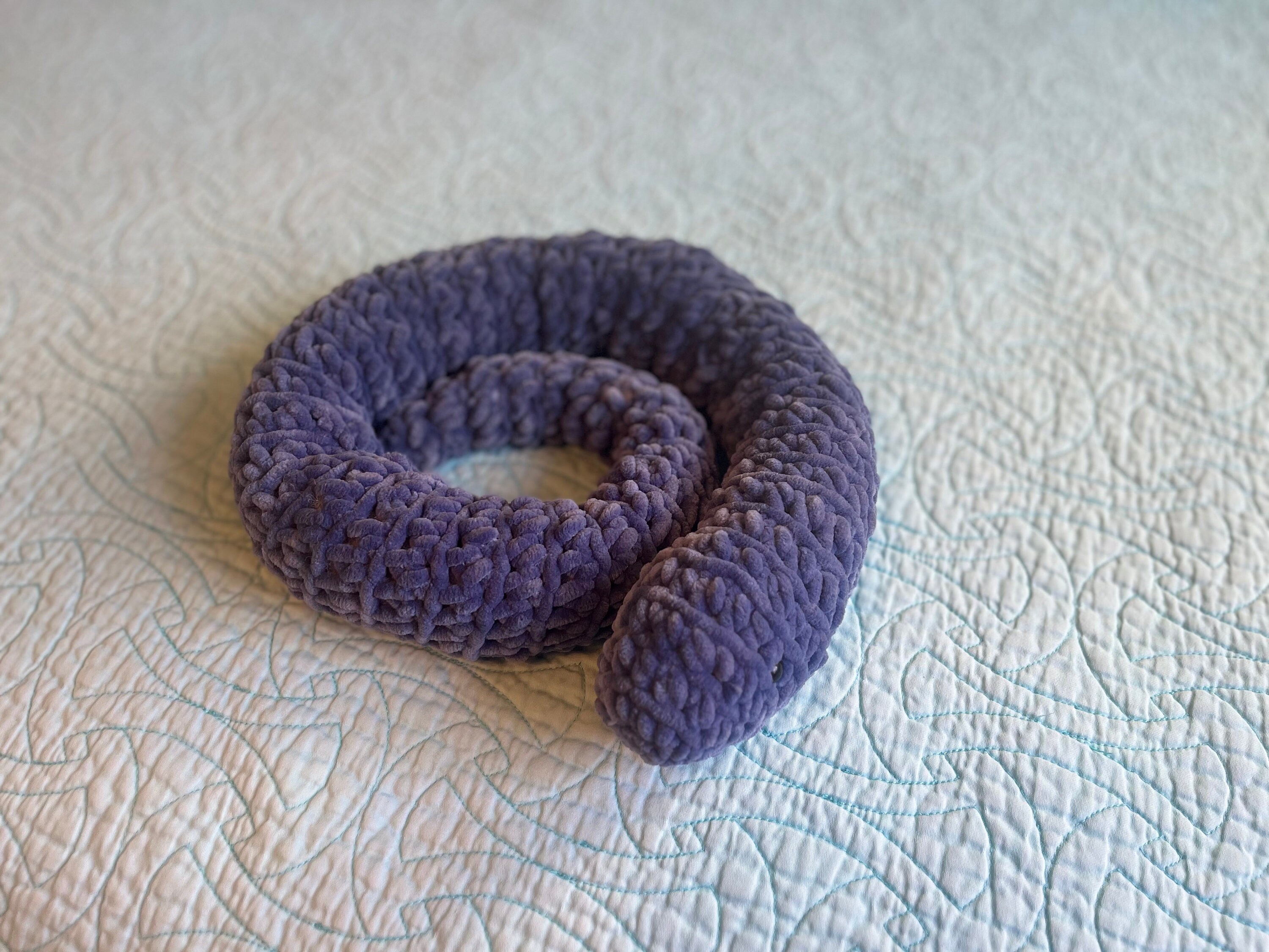 Long Blue Crochet Snake Handmade Snake Amigrumi - Etsy