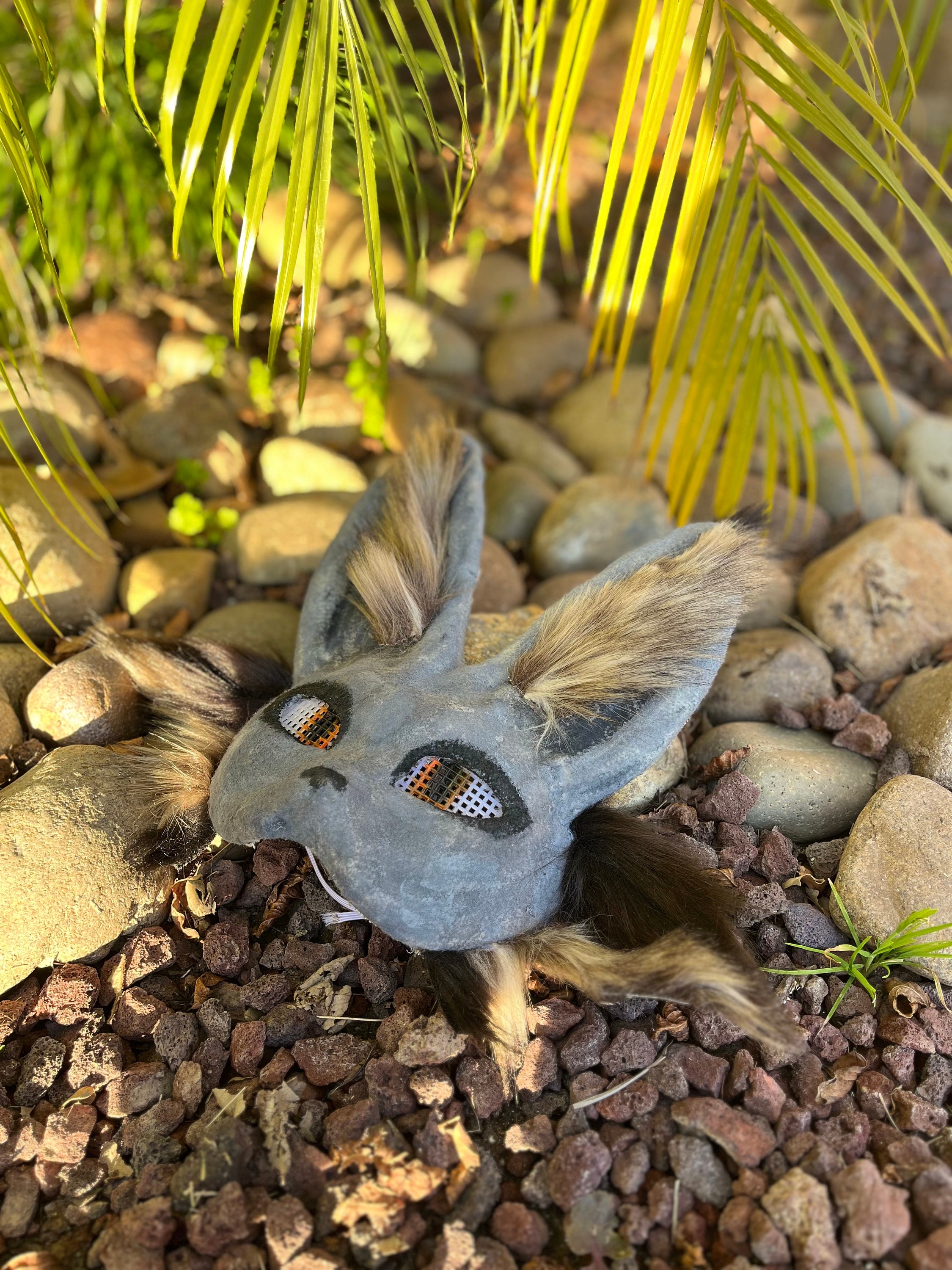 Bat Eared Fox Therian Mask Animal Mask Cosplay Mask Important Info in ...
