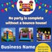 Bounce House Flyer Template - Editable Canva Design for Party Rentals ...