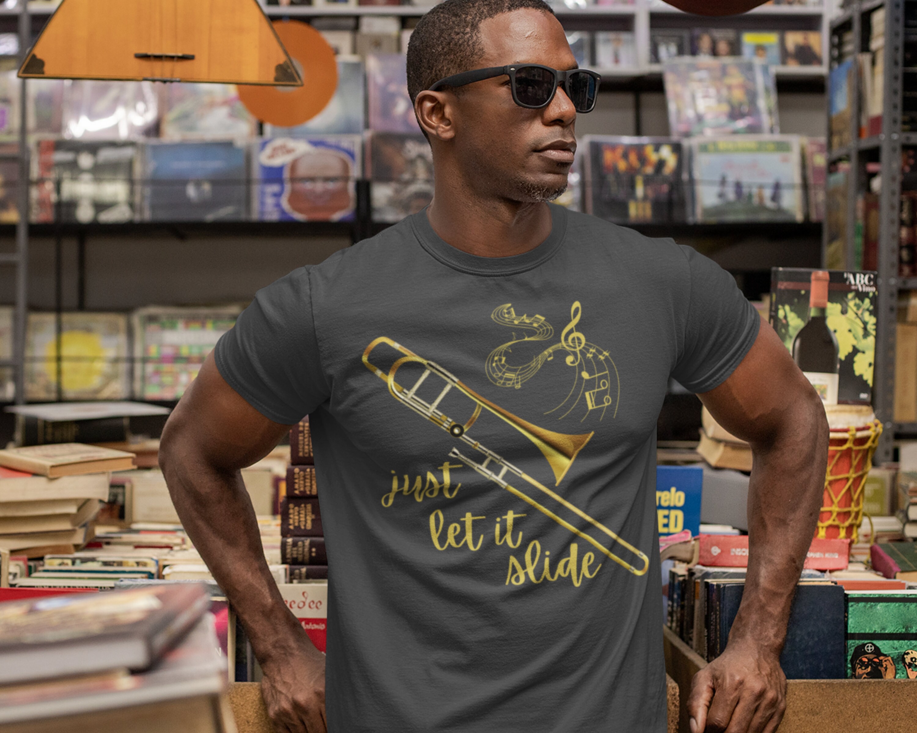 Trombone Player Short Sleeve T-shirt - Etsy