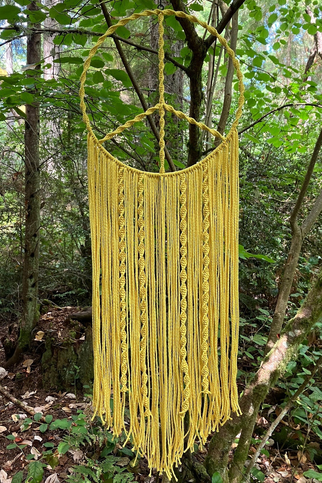 Macrame Peace Sign - Etsy