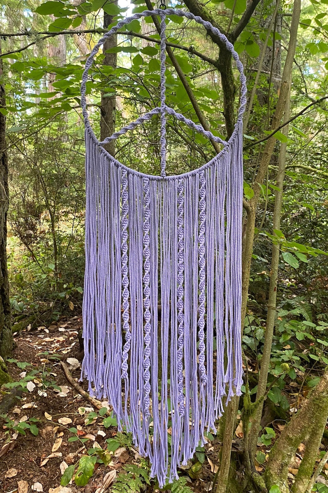 Macrame Peace Sign - Etsy