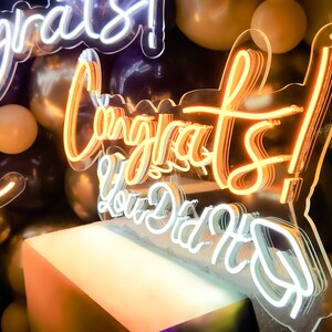 Prom Neon Sign Custom, Graduation Favors, Photo Booth Backdrop Decor ...