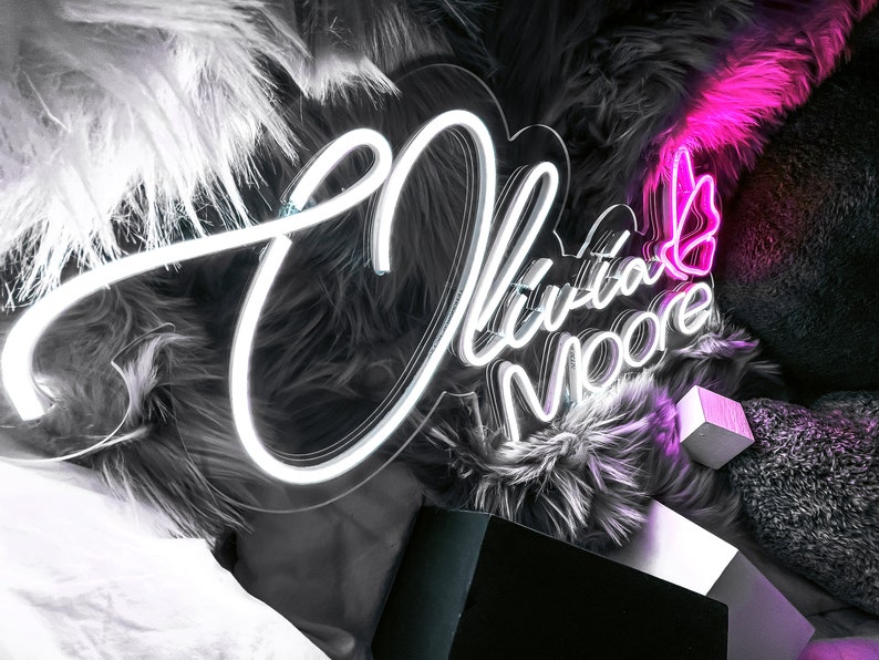 Custom Name Neon Sign Boho Baby Shower Sign Nursery Decor - Etsy