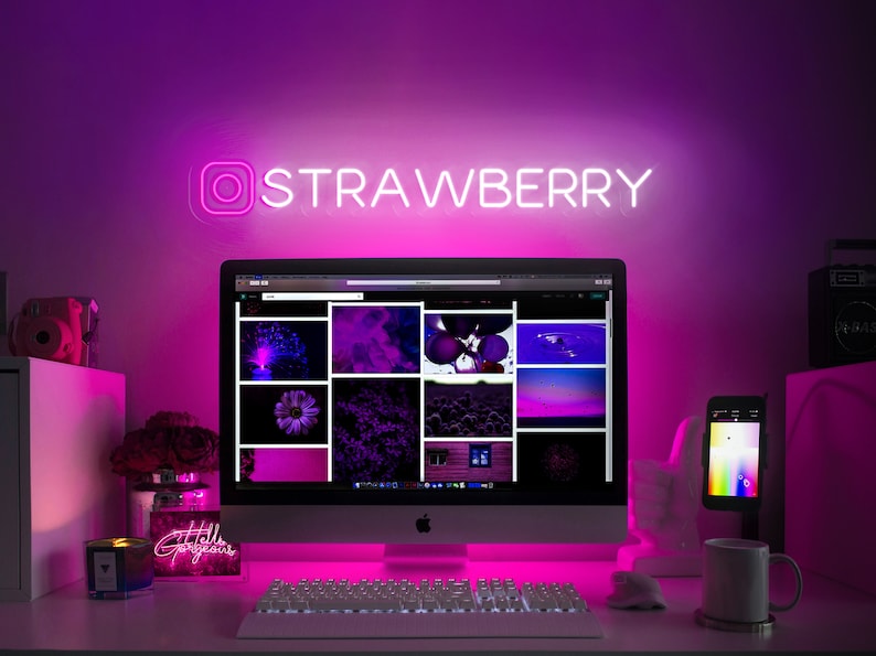 Custom Social Media Id Neon Sign Streamer Subscribe Neon - Etsy