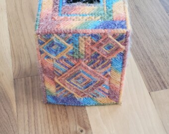 Handmade Tissue Box Cover With Unique Paper. Made to Order - Etsy