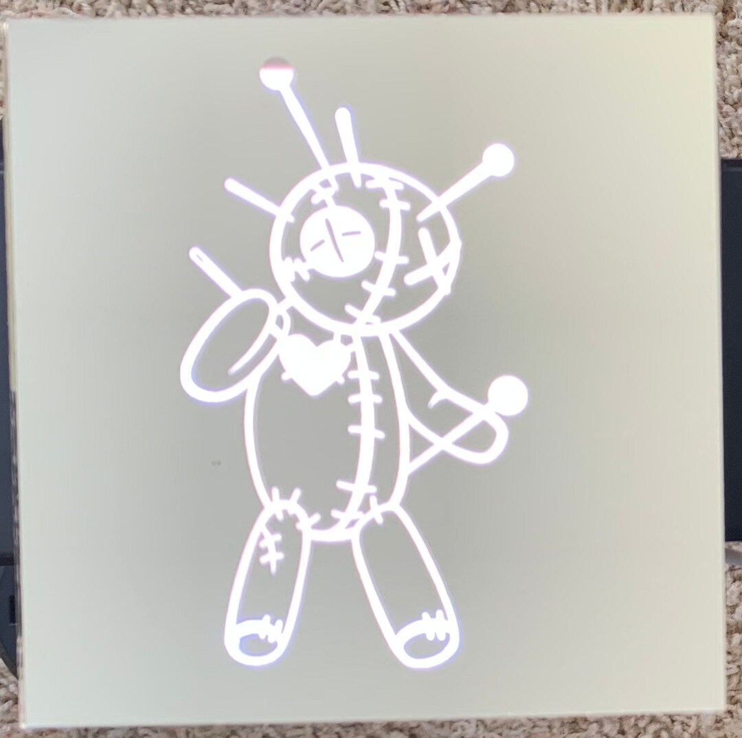 Mirrored Light Box voodoo Doll Outline - Etsy