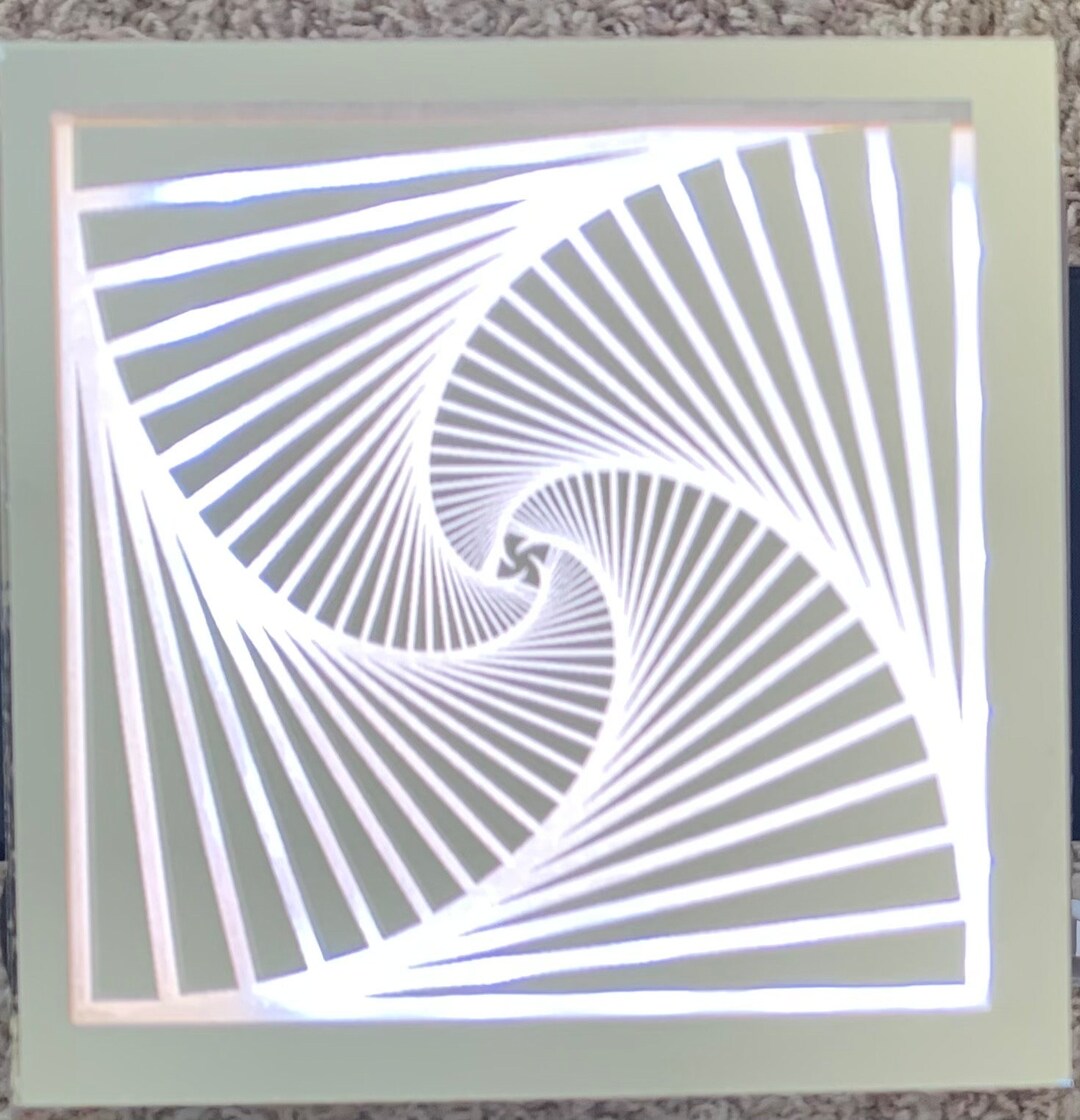 Mirrored Light Box (geometric Step Swirl) - Etsy