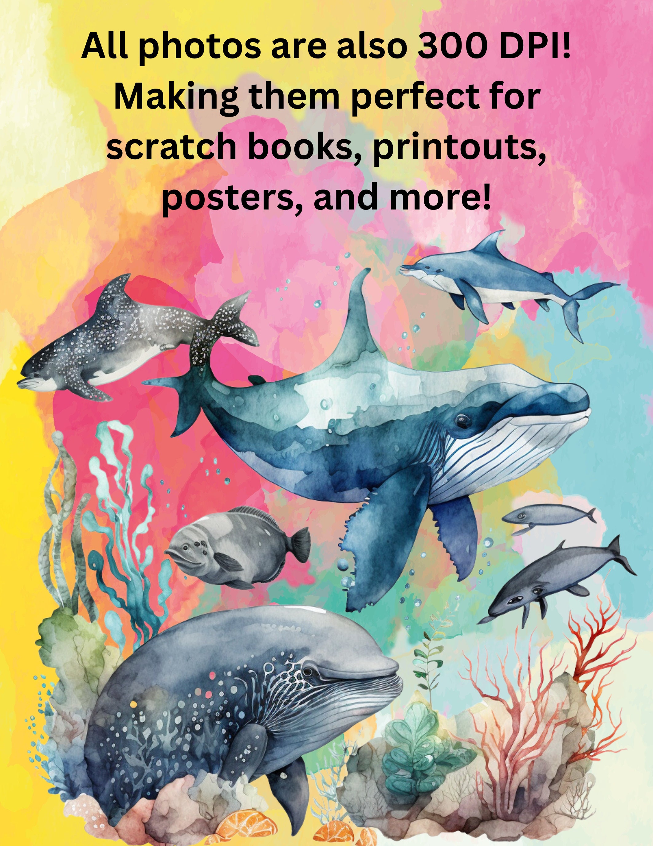 30 Fish Watercolor Clipart Images - Fish Art - Downloadable Print ...