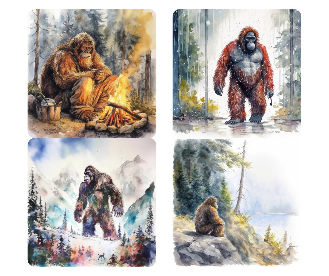 Set of 20 Bigfoot PNG Bundle V3 Big Foot PNG Sasquatch - Etsy