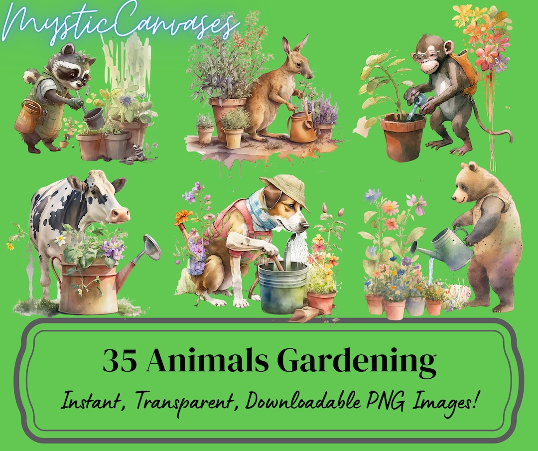 35 Animals Gardening Pngs - Animals Art, Gardening Art, Gardening PNG ...