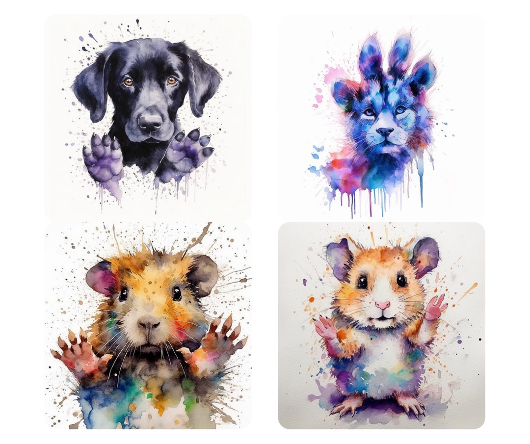 Animal Paws Artwork - Images of the Paws of Family Animal Including ...