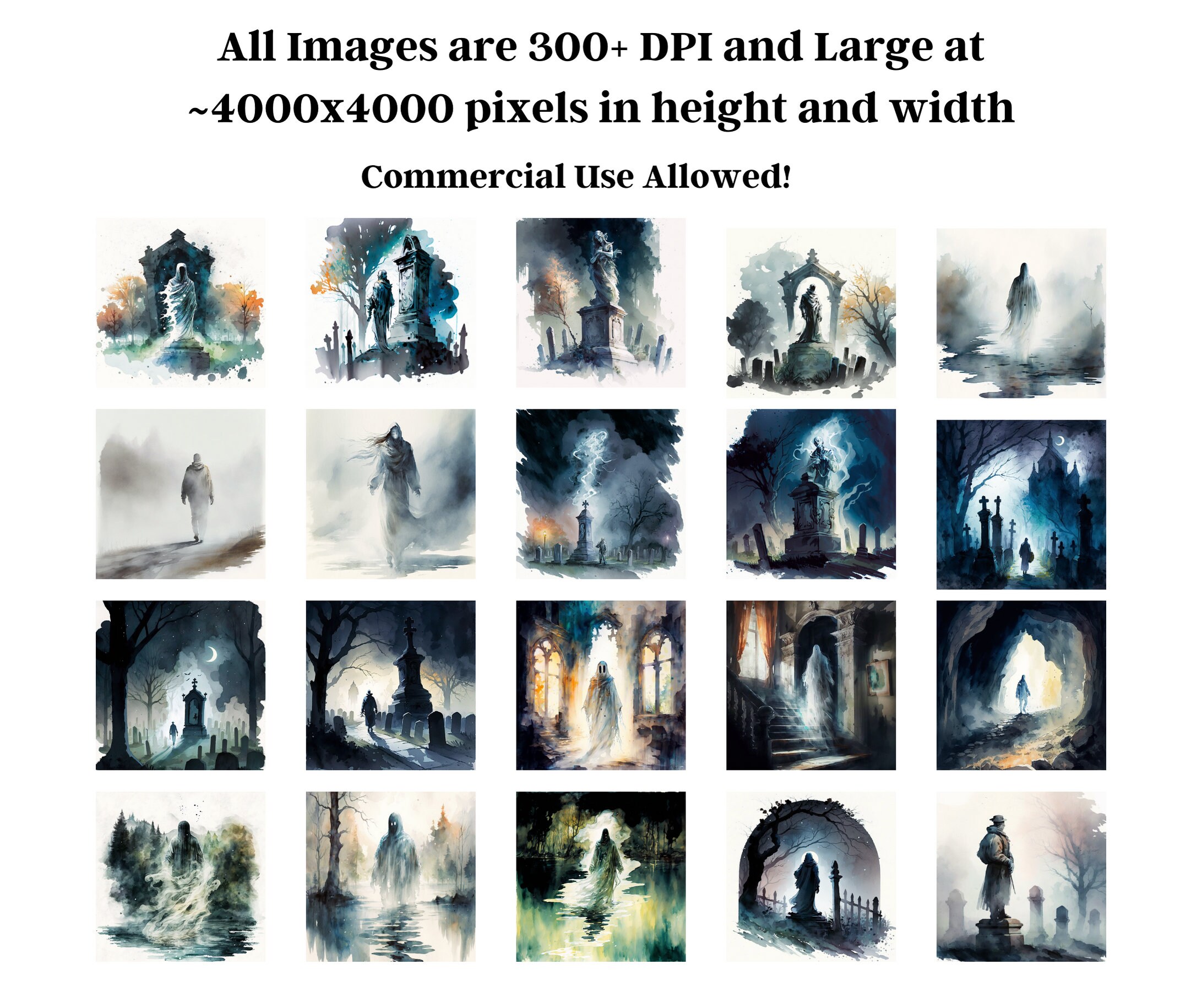 20 Dark Ghost Images V2 - Evil Ghosts Art - Ghost Clipart - Evil Ghosts ...
