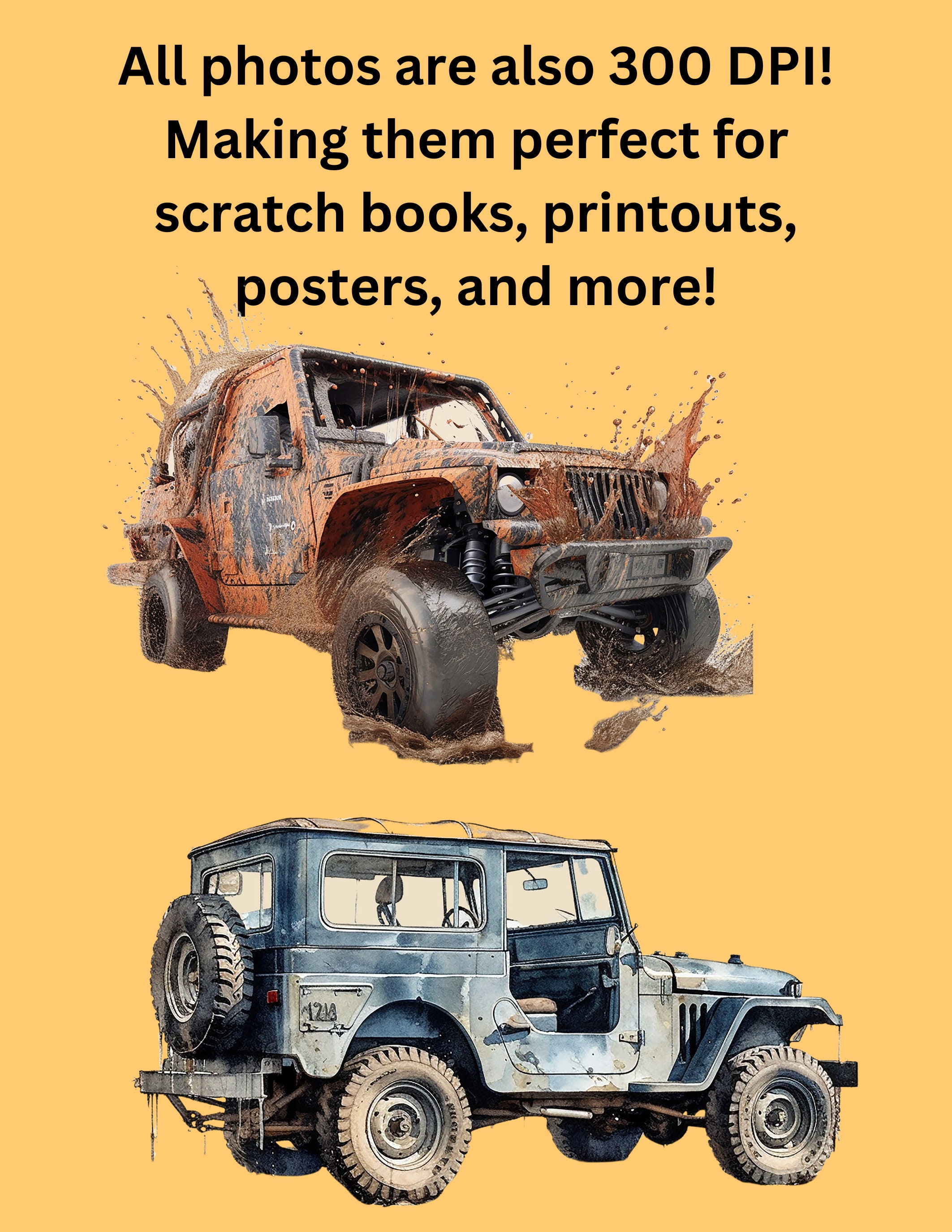 25 Cars and Cars in Mud Clipart off Road Vehicles Art Car in Mud Art ...