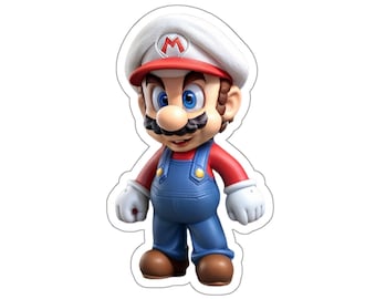 Classic Mario Sticker Animated Mario Cartoon Sticker Cartoon Mario ...