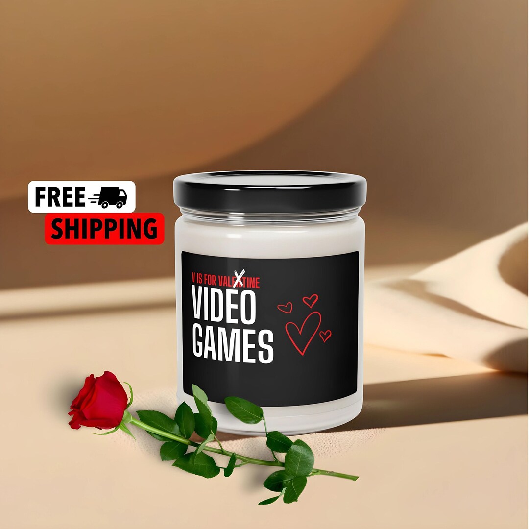 Gaming Valentine Gaming Boyfriend Gift Video Game Candle, Gamer Candle ...
