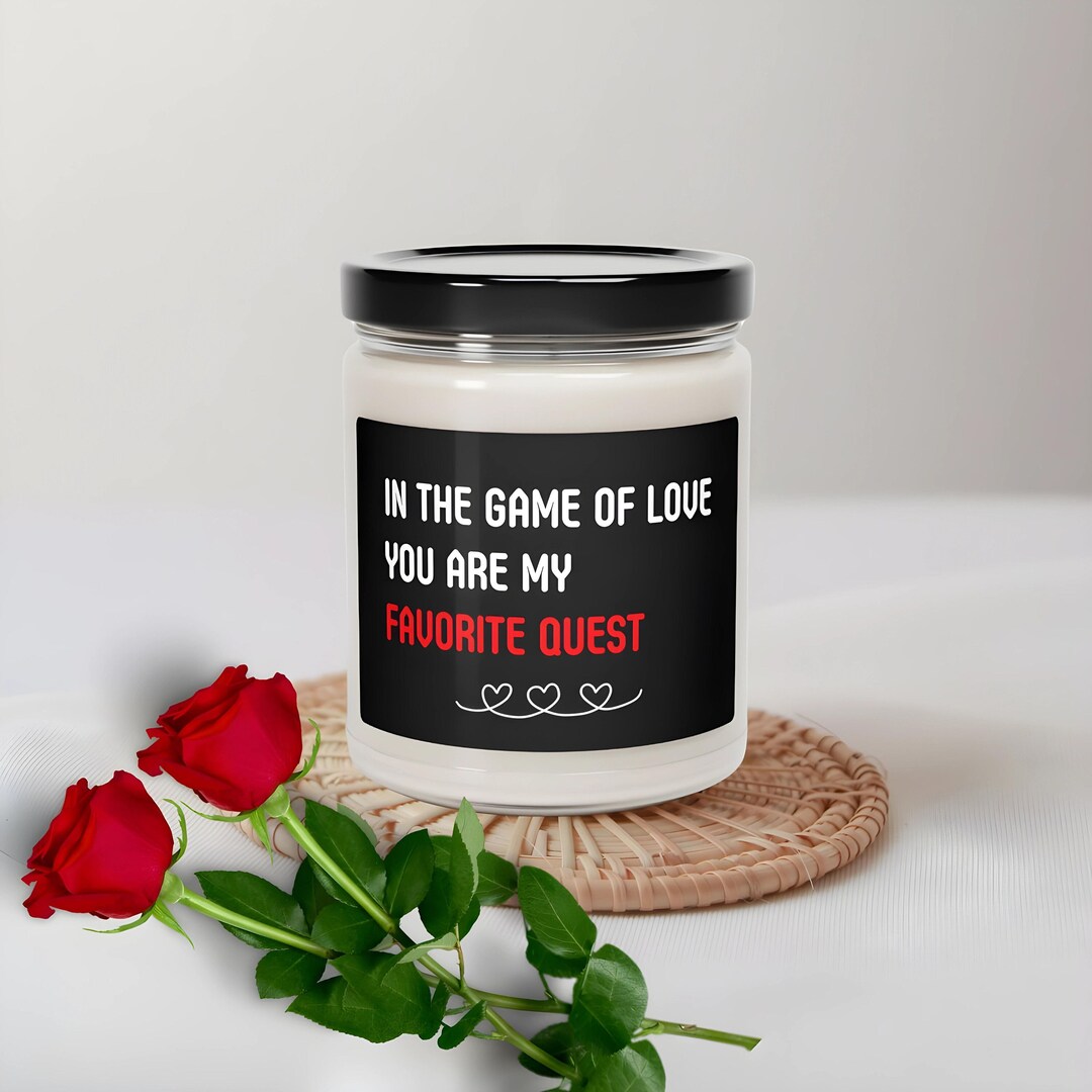 Gaming Valentine Video Game Candle You Are My Favorite Quest Gaming ...