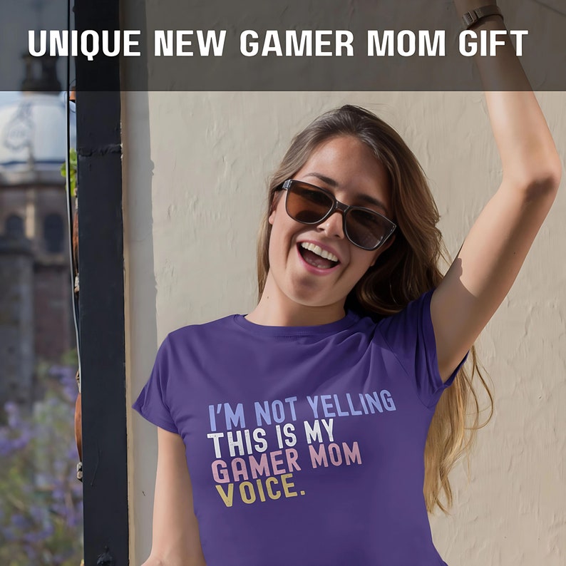 Gaming Mom T-shirt: This is My Gamer Mom Voice Tee, Gaming Tshirt ...