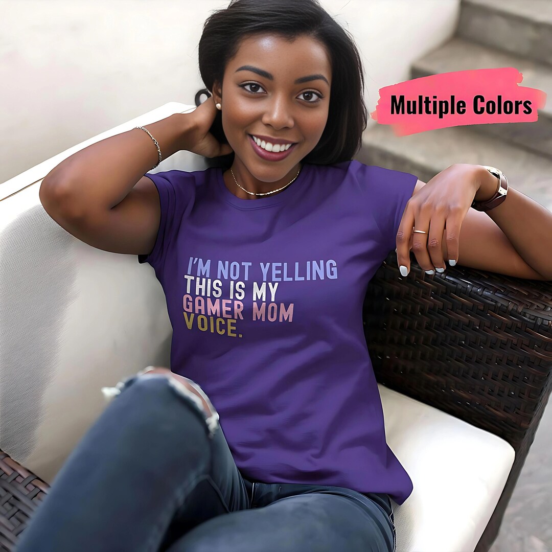 Gaming Mom T-shirt: This is My Gamer Mom Voice Tee, Gaming Tshirt ...