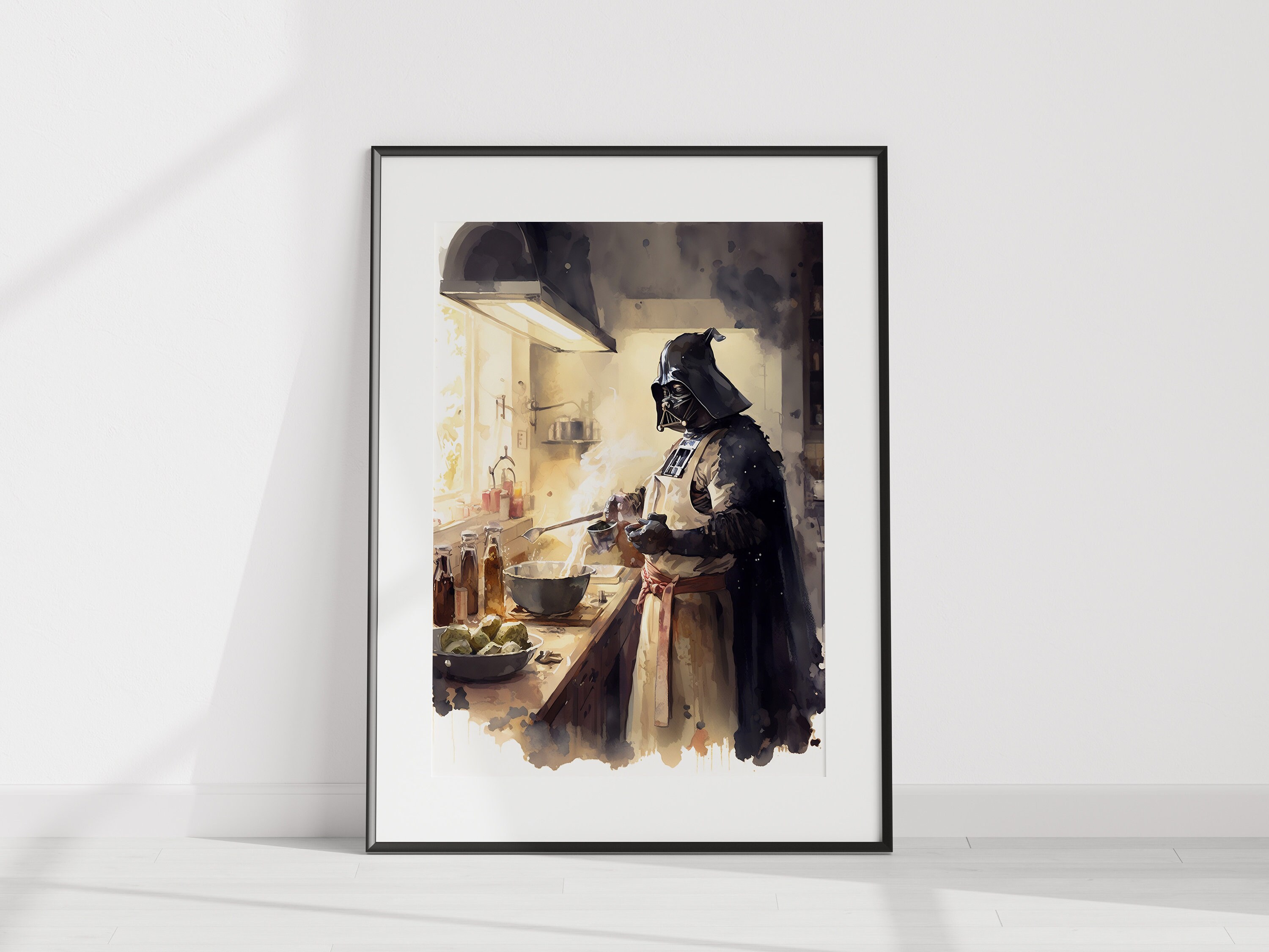 Star Wars Poster Set of 3,cook Darth Vader Poster,star Wars Wall Art ...