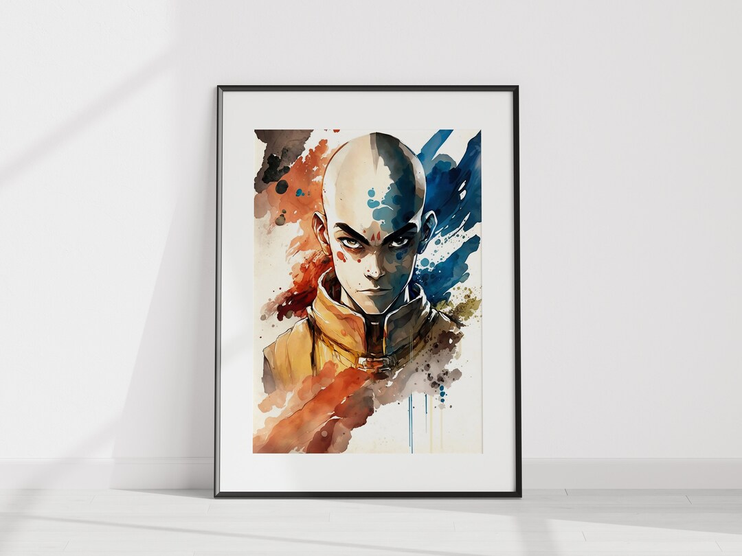 Avatar the Last Airbender Poster Set of 4 Watercolor Avatar - Etsy