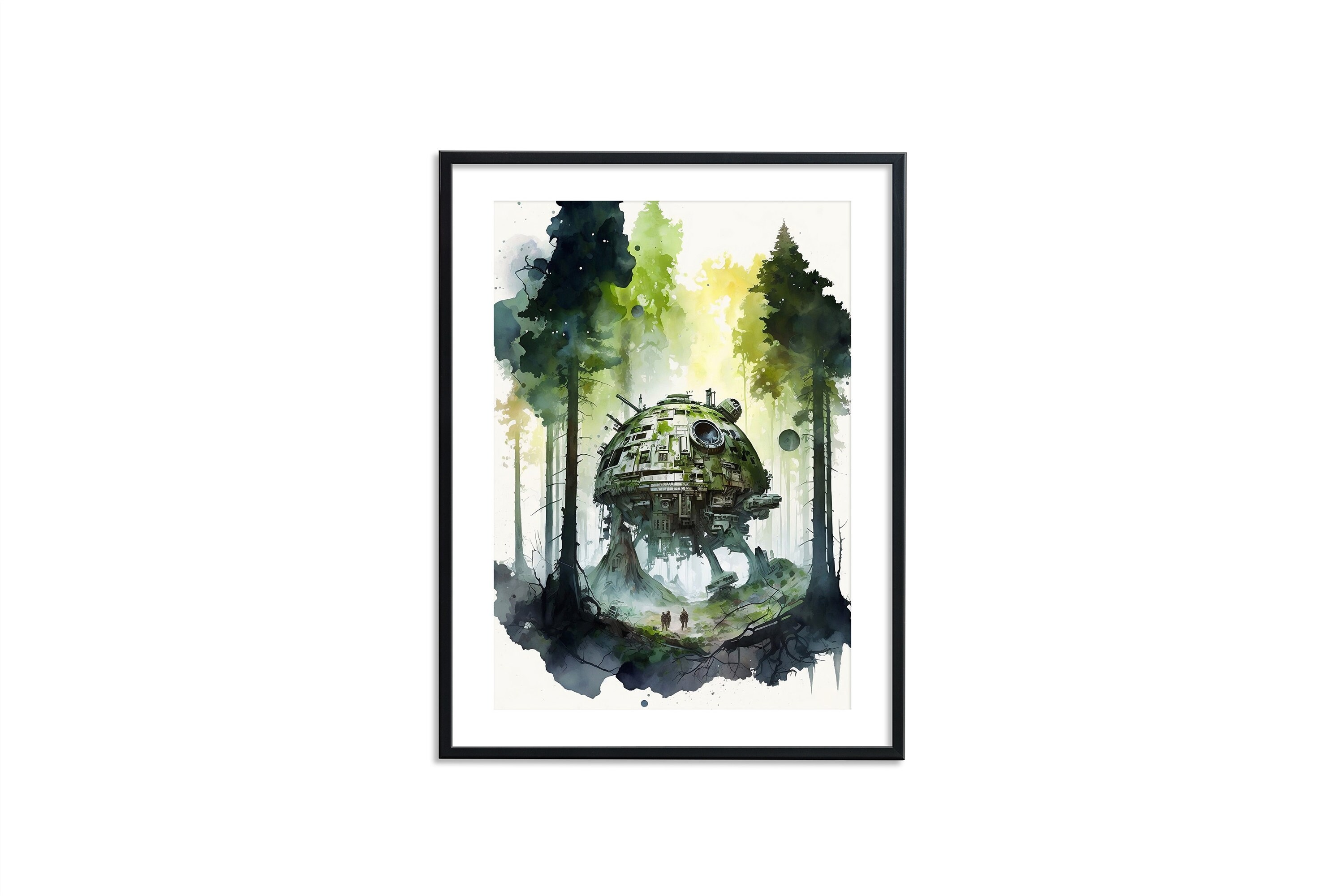 Star Wars Poster Set Of 8 Planets Star Wars Wall Art Star Wars T Star Wars Watercolor