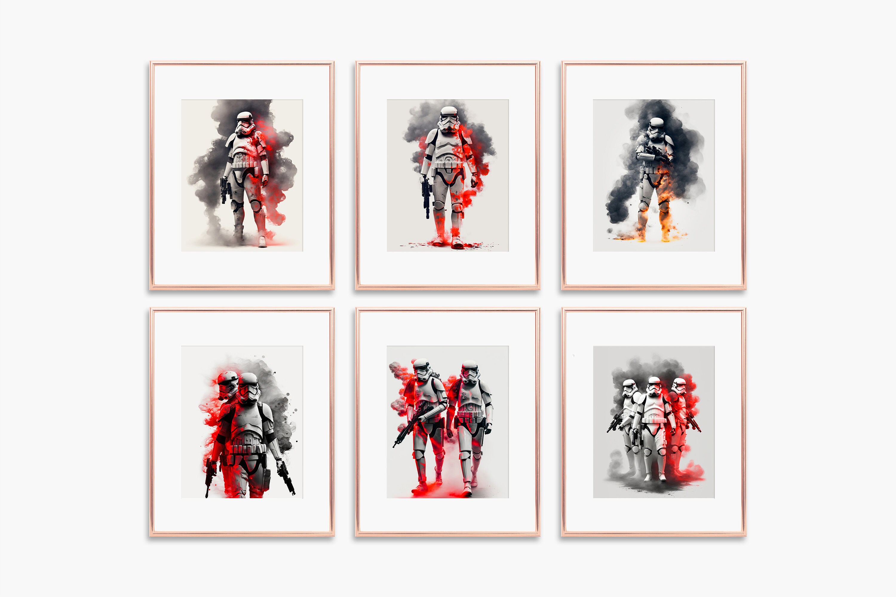 Stormtrooper Poster Set of 6 Star Wars Poster Star Wars Wall - Etsy