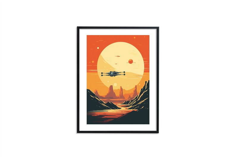Star Wars Poster Set of 8 Planets Star Wars Galaxy Posters - Etsy