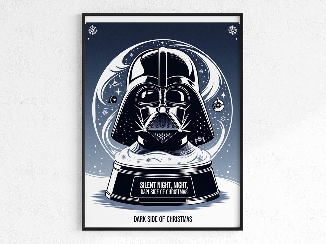 Darth Vader Poster PNG, Star Wars Weihnachtskunst, Schneekugel ...