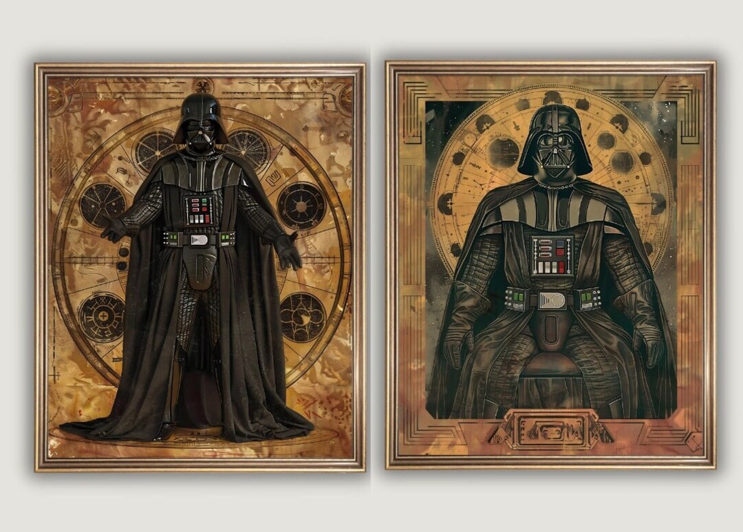 Star Wars Set of 2 Printable Wall Art, Star Wars Gift, Star Wars ...