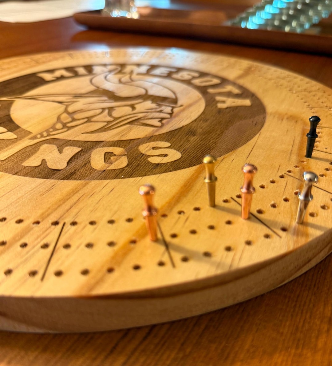 Custom Laser Engraved Cribbage Board – Personalized Wood Game ...