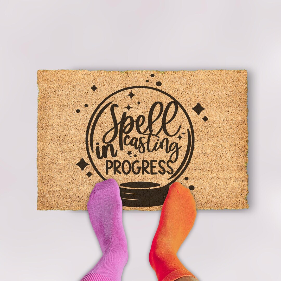 Custom Personalized Witch Door Mat Funny Halloween Home Decor ...