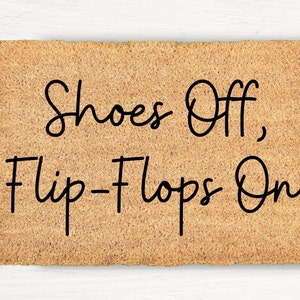 Custom Personalized Shoes off Flip-flops on Family Funny Small Large ...