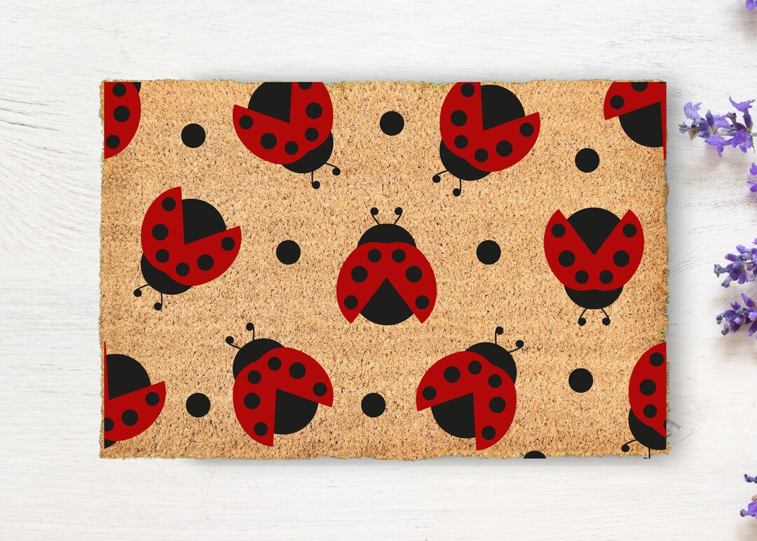 Custom Personalized Ladybug Pattern Red Black Polka Dots Bugs Cute ...