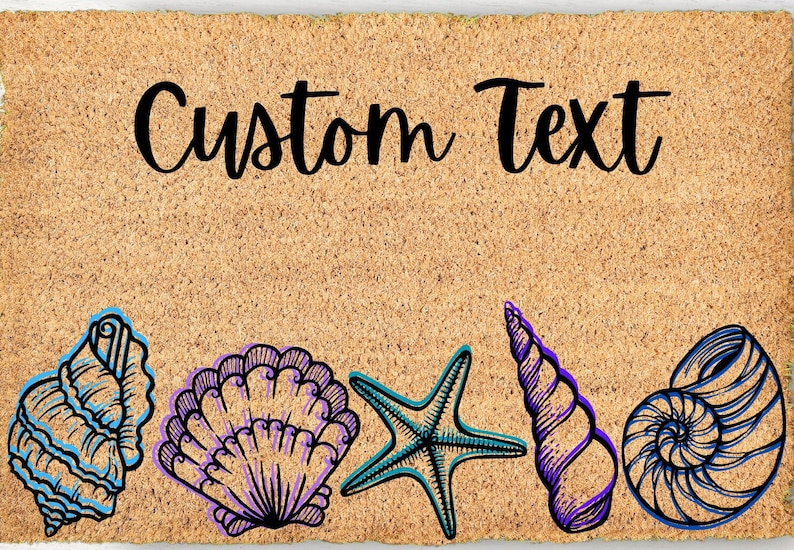 Custom Personalized Beach Life Seashells Summer Ocean Shells Cute Small ...