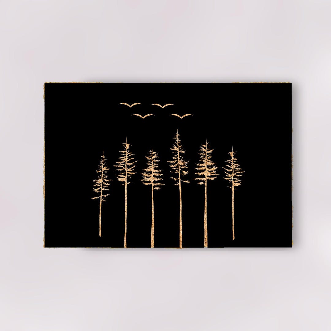 Custom Personalized Black Forest Trees Door Mat Lake House Welcome Mat ...