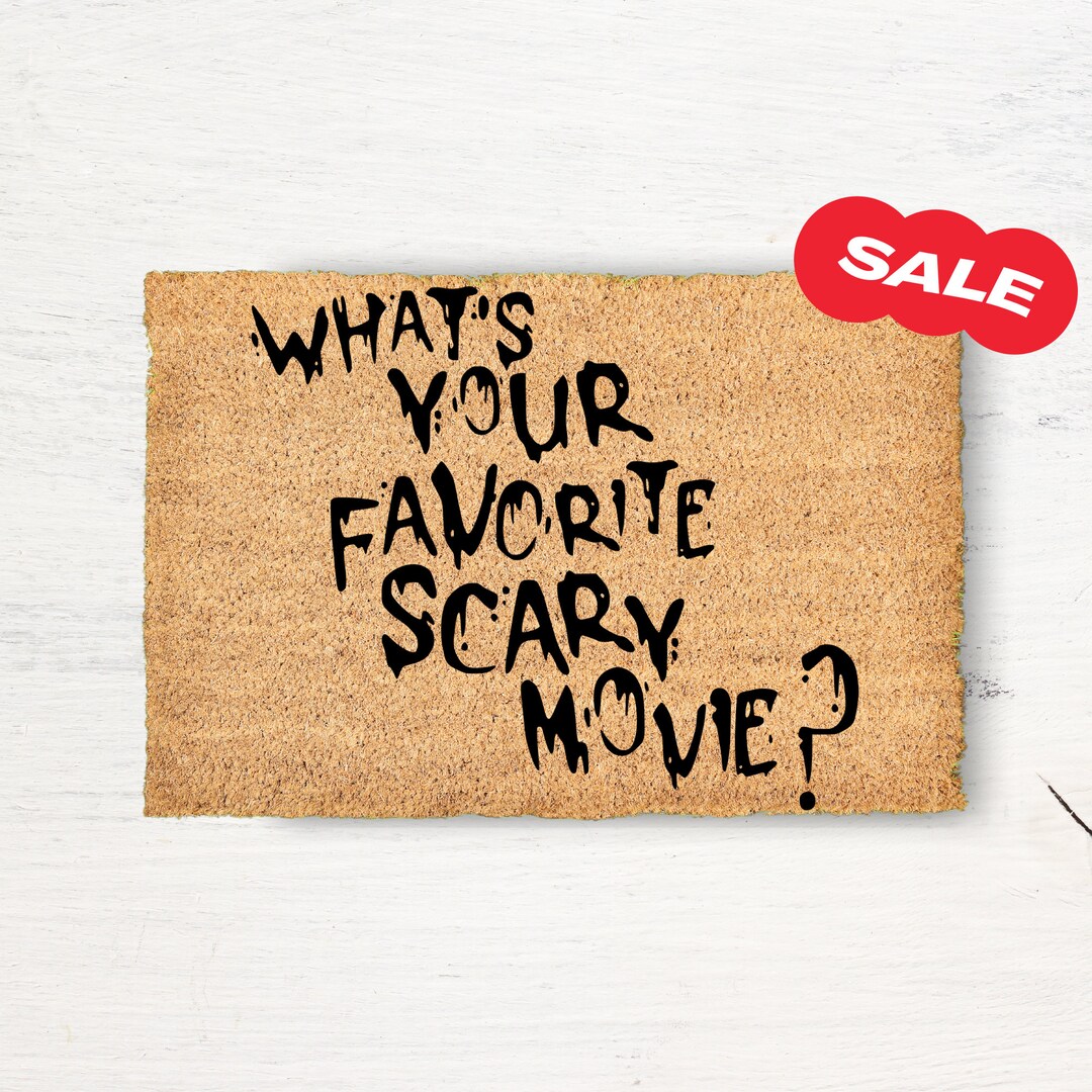 Custom Personalized Horror Movie Fan Doormat Scream Halloween Freddy ...