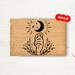 Custom Personalized Crescent Moon Star Spiritual Doormat Celestial ...