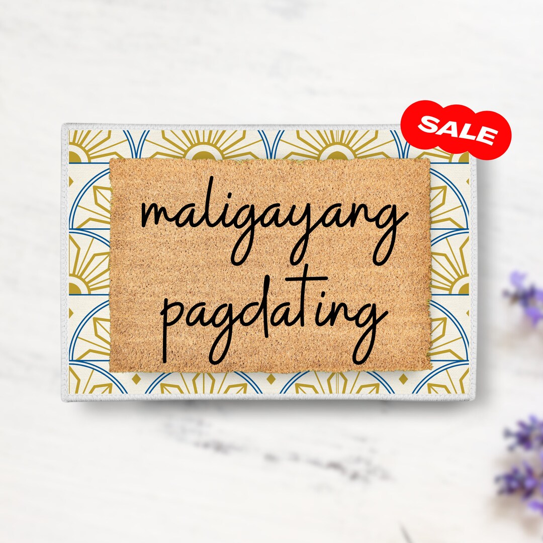 Pinoy Flag Outdoor Rug Bundle Tagalog Philippines Doormat Gifts ...