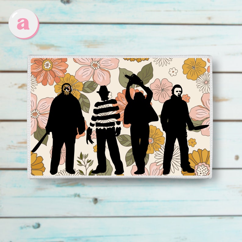 Horrorcore Rug Floralcore Home Decor Door Mat Gift Girly Horror Movie ...