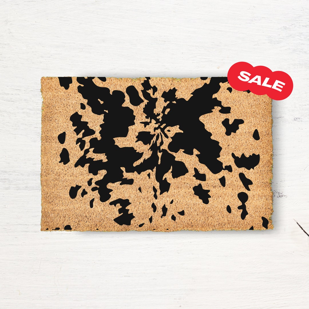 Custom Personalized Cow Print Doormat Country Girl Southern Farmer ...