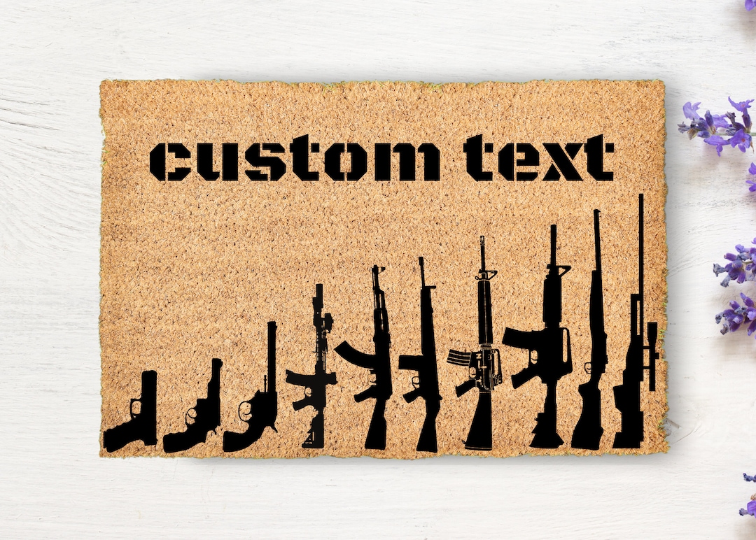 Custom Personalized Firearm Gun Military Police Army Weapon Hunter ...
