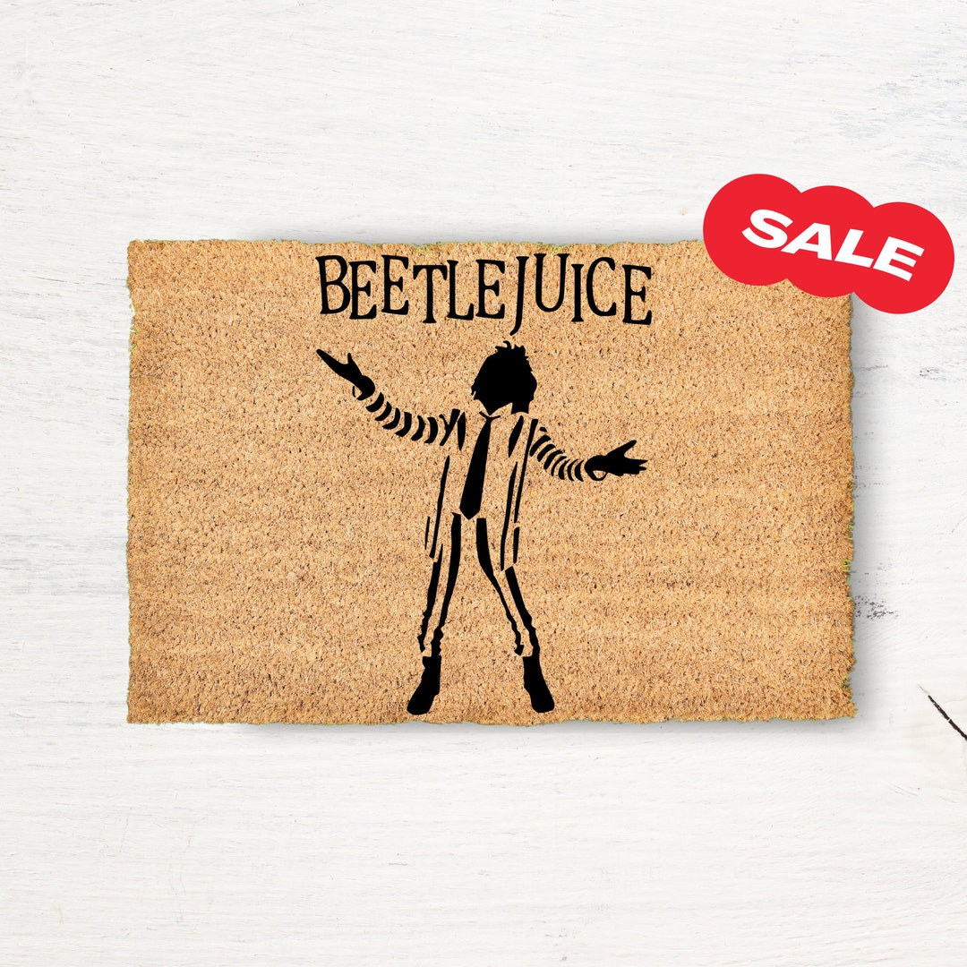 Custom Personalized Horror Movie Fan Doormat Beetlejuice Halloween ...