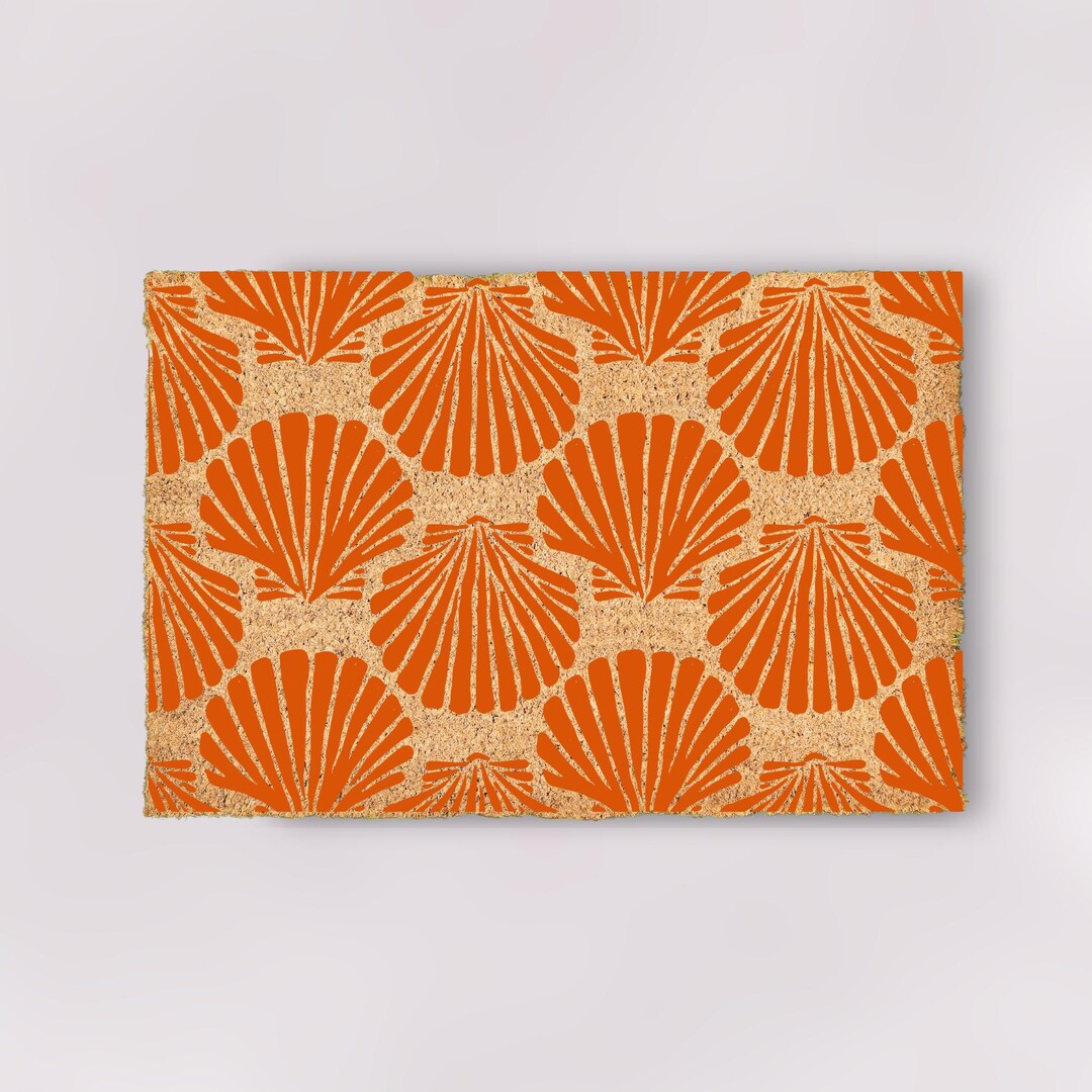 Colorful Bohemian Beach Seashells Doormat Summer Ocean Door Mat Small ...