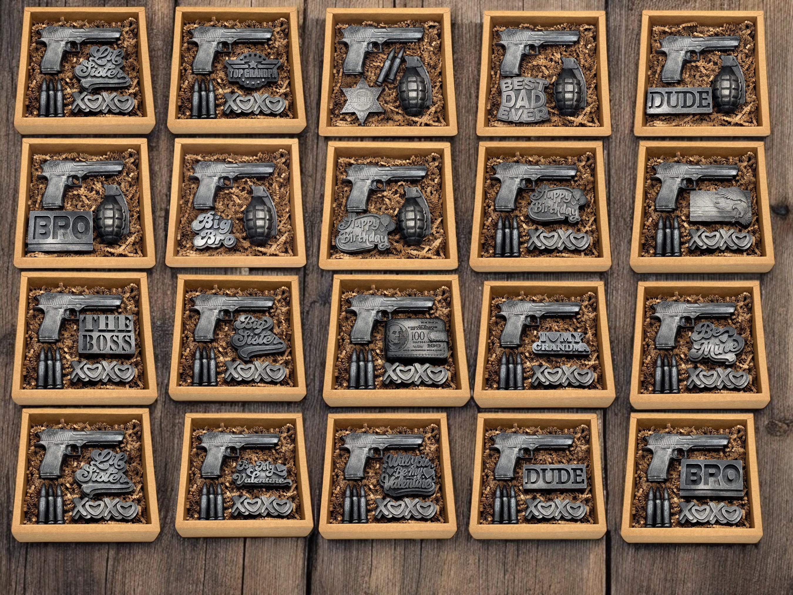Tactical Gun Soap Gift Set – Unique Handmade Military Gift for Soldiers ...