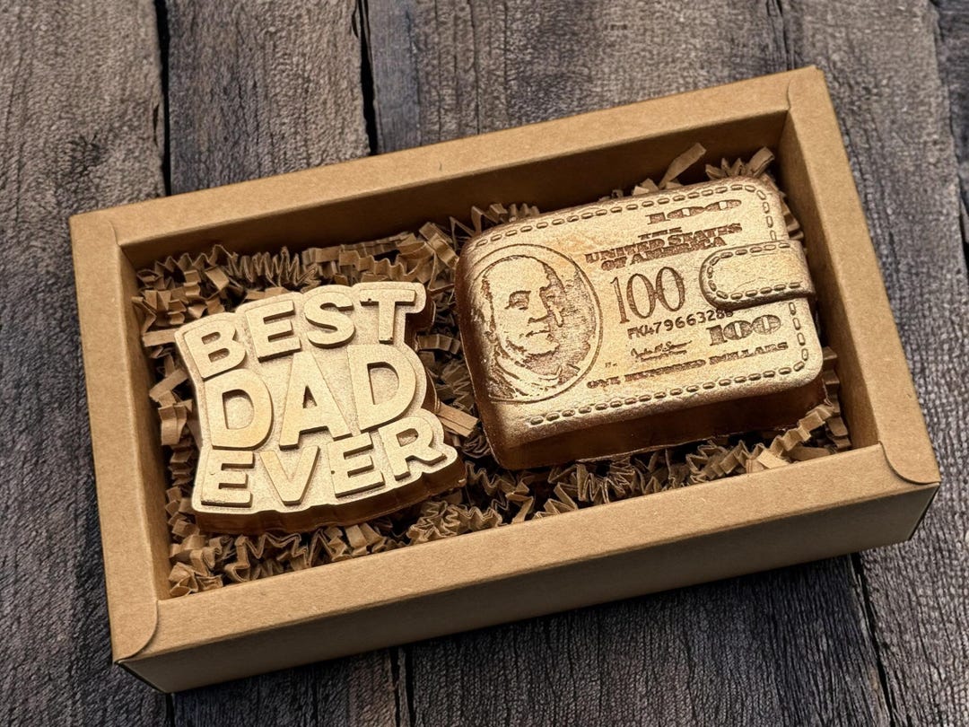 Best Dad Ever Soap Gift Set – Funny Father’s Day Gift for Dad, Money ...