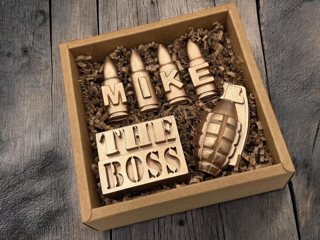 Grenade Soap Gift Set - Personalized Bullet Soap, the Boss Soap ...