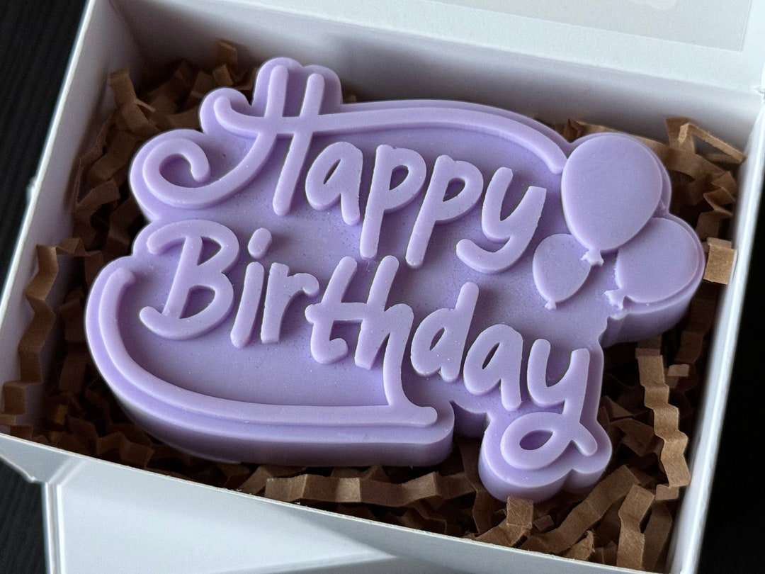 Happy Birthday Soap – Handmade Orange Cream Scented Gift for Her – Cute ...